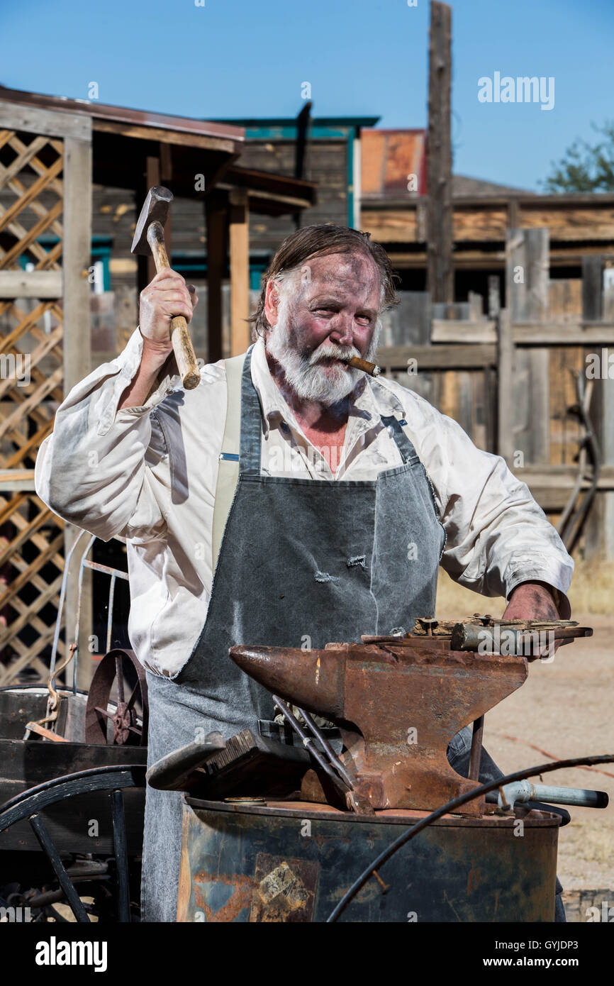 Old West Blacksmith Stock Photo - Alamy
