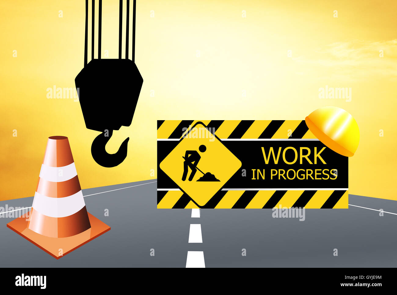 Work in progress Stock Photo - Alamy