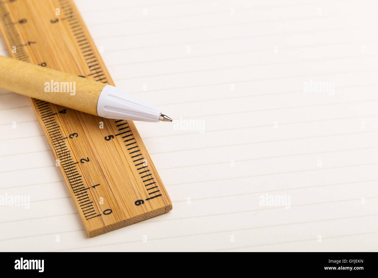 Stationery with single paper paper Stock Photo - Alamy