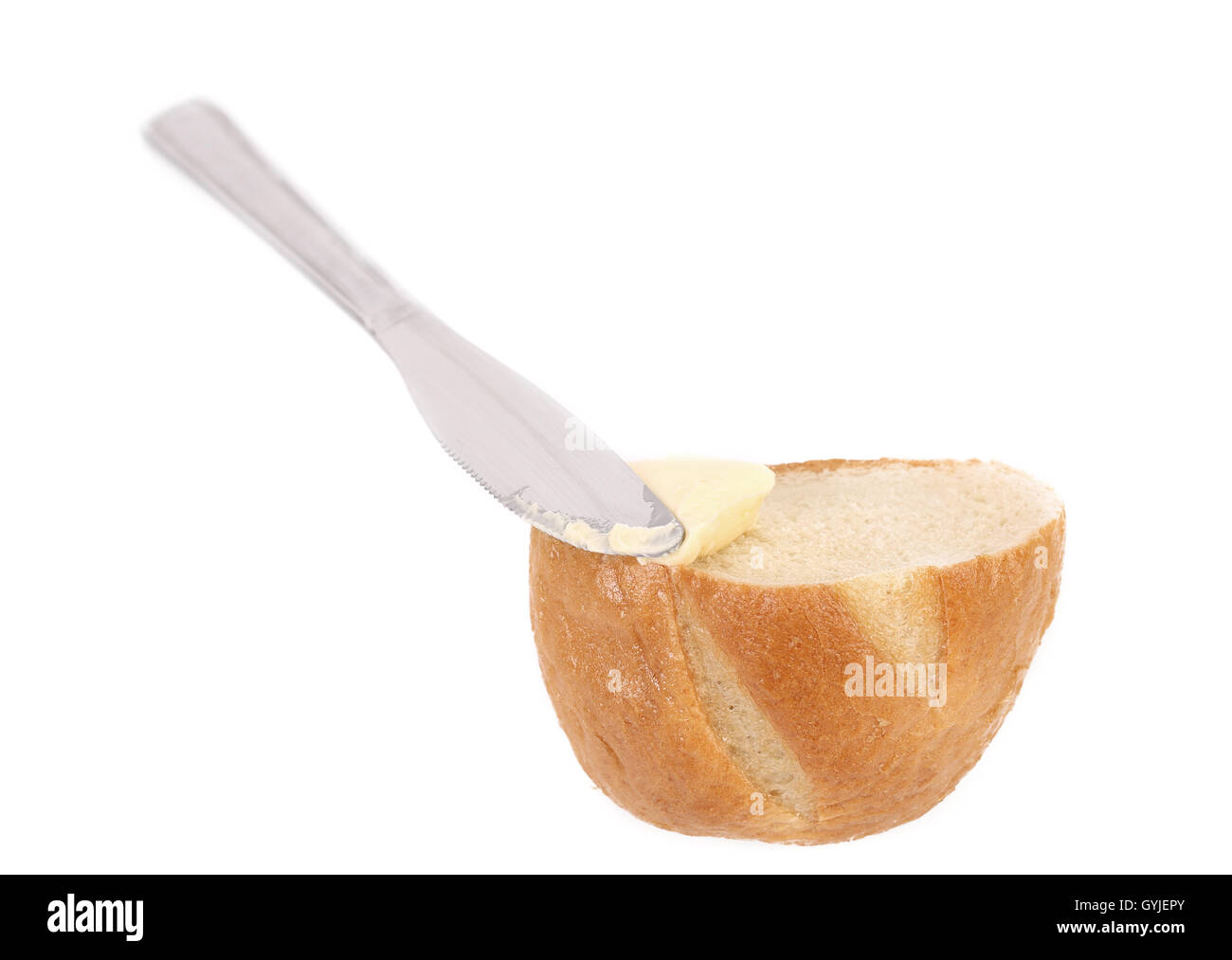 Bread with butter Stock Photo - Alamy