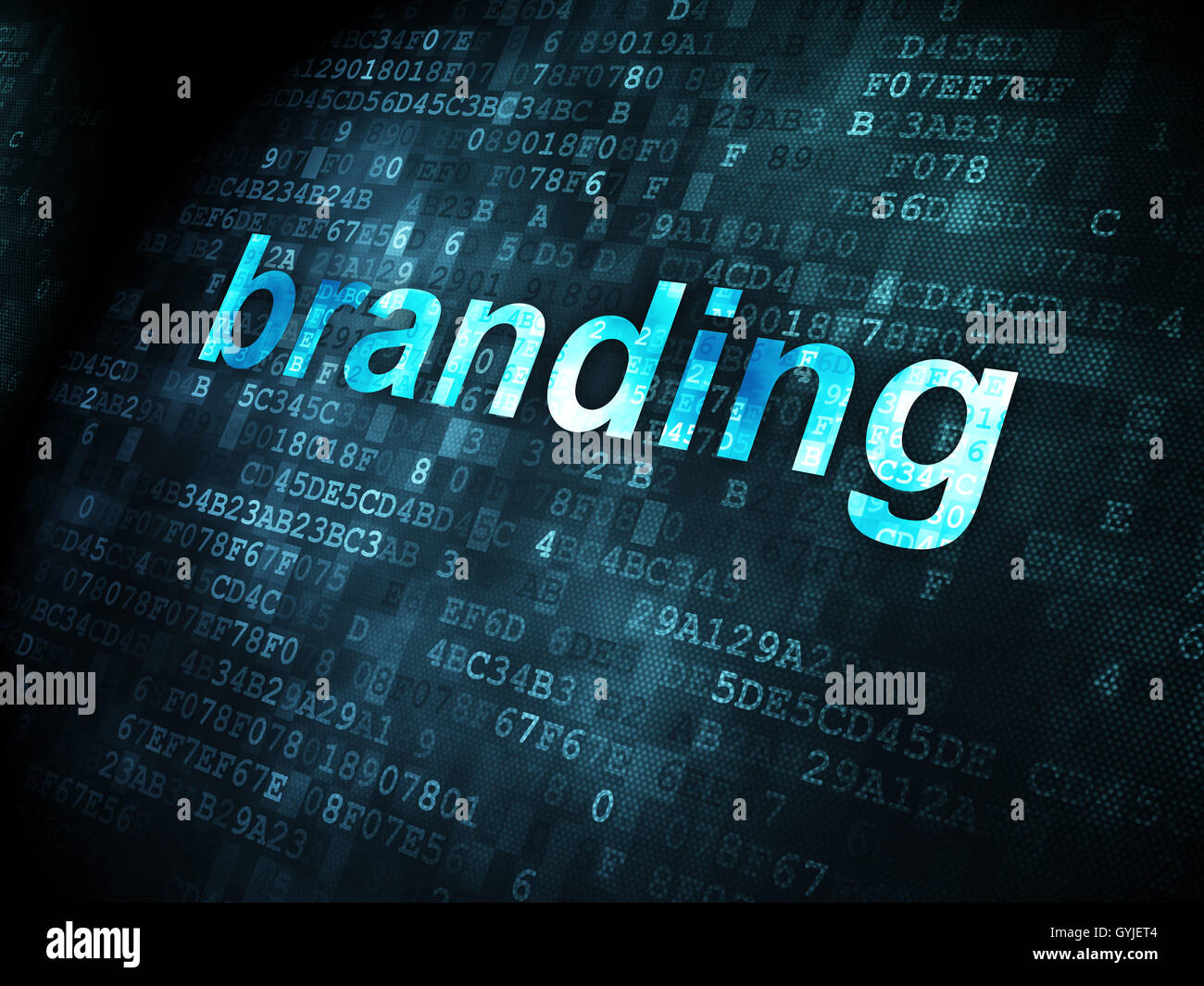 Marketing concept: Branding on digital background Stock Photo - Alamy