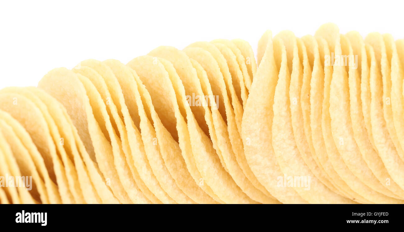 Stack of potato chips Stock Photo - Alamy