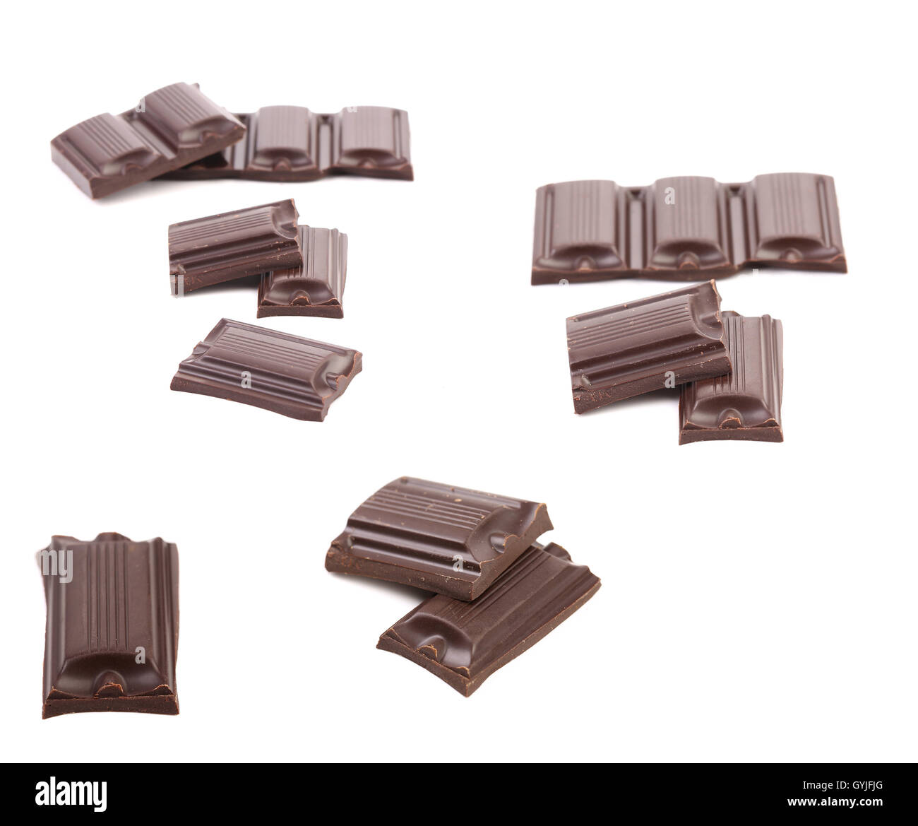 Collage of three chocolate bars Stock Photo - Alamy