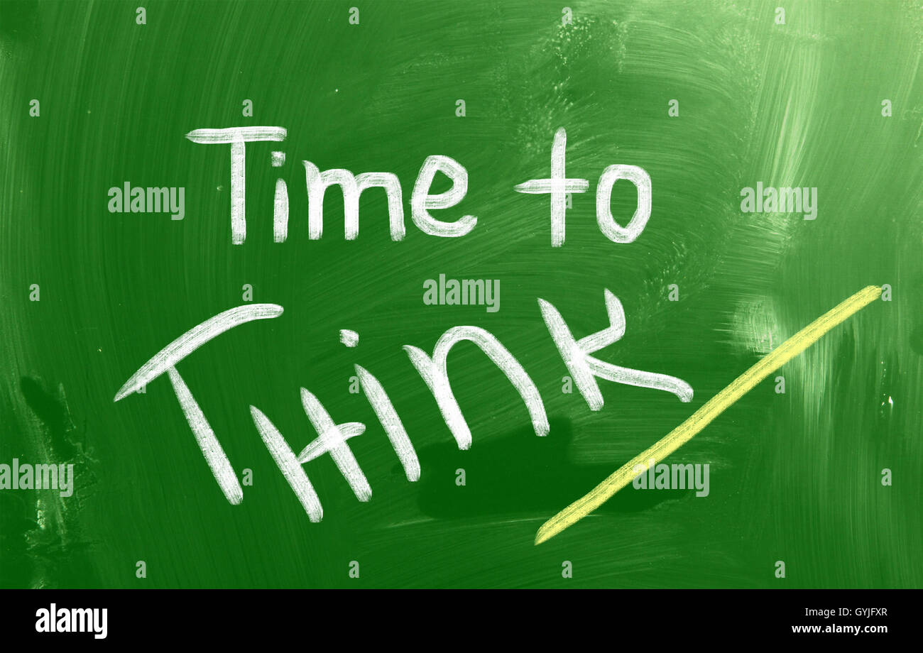 Time To Think Concept Stock Photo - Alamy