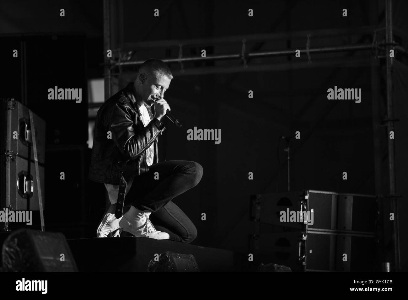 Macklemore Rapping Black And White