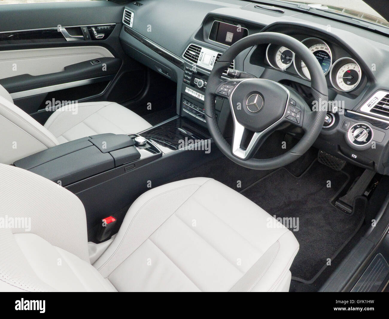 Mercedes benz e class coupe interior High Resolution Stock Photography ...