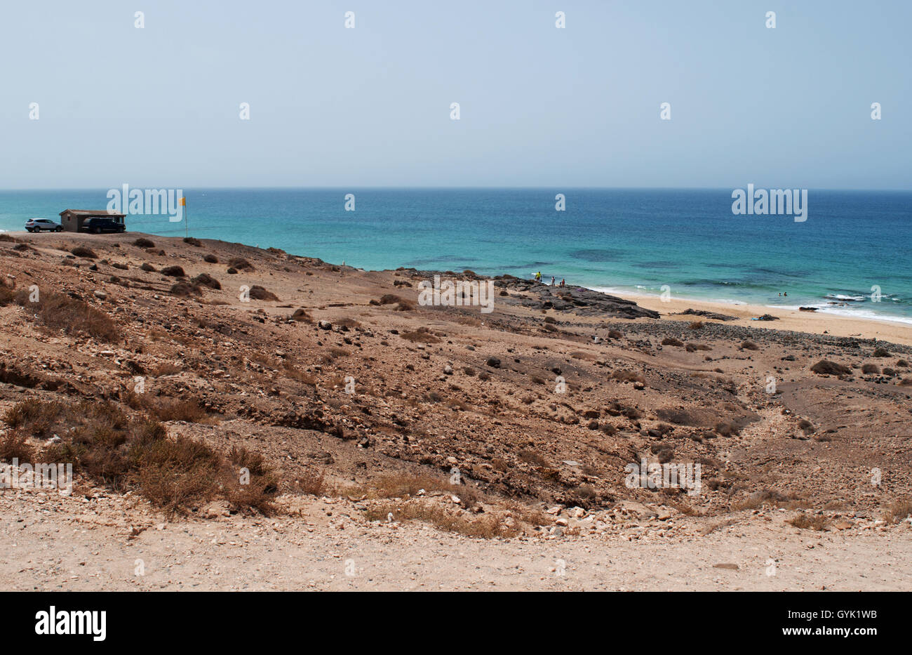 Fuerteventura, Canary Islands, Spain: view of the beach of Piedra Playa ...