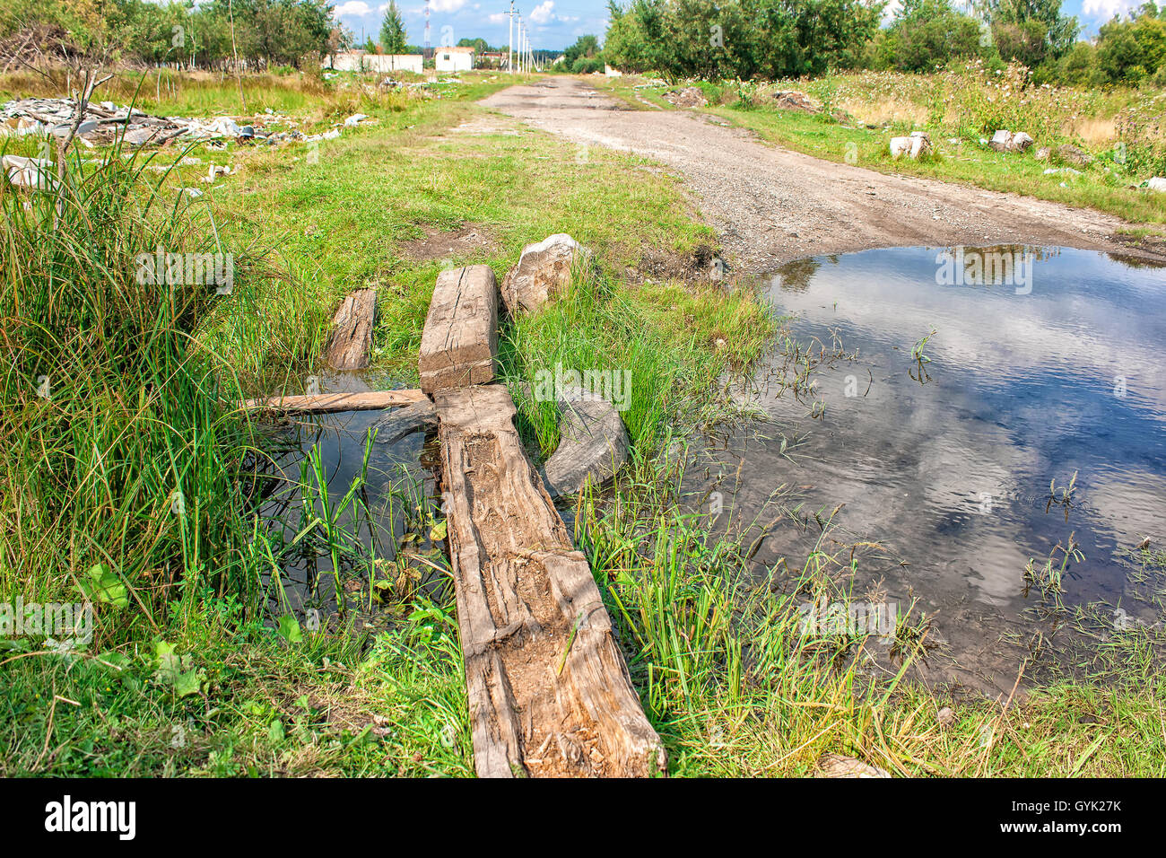 Dirty broken rural road hi-res stock photography and images - Alamy