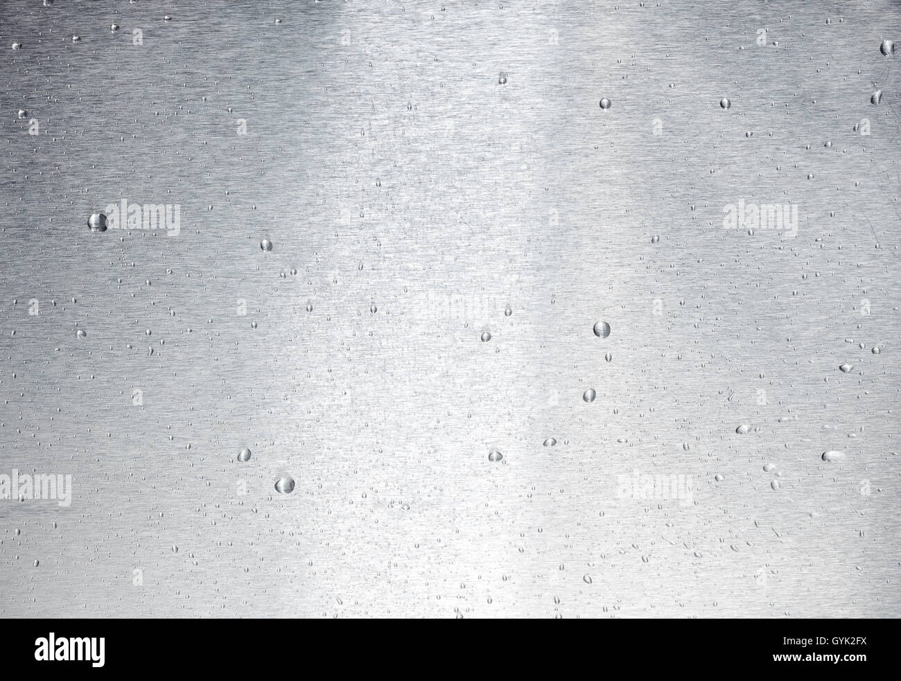 aluminum textured surface with drops of water Stock Photo - Alamy