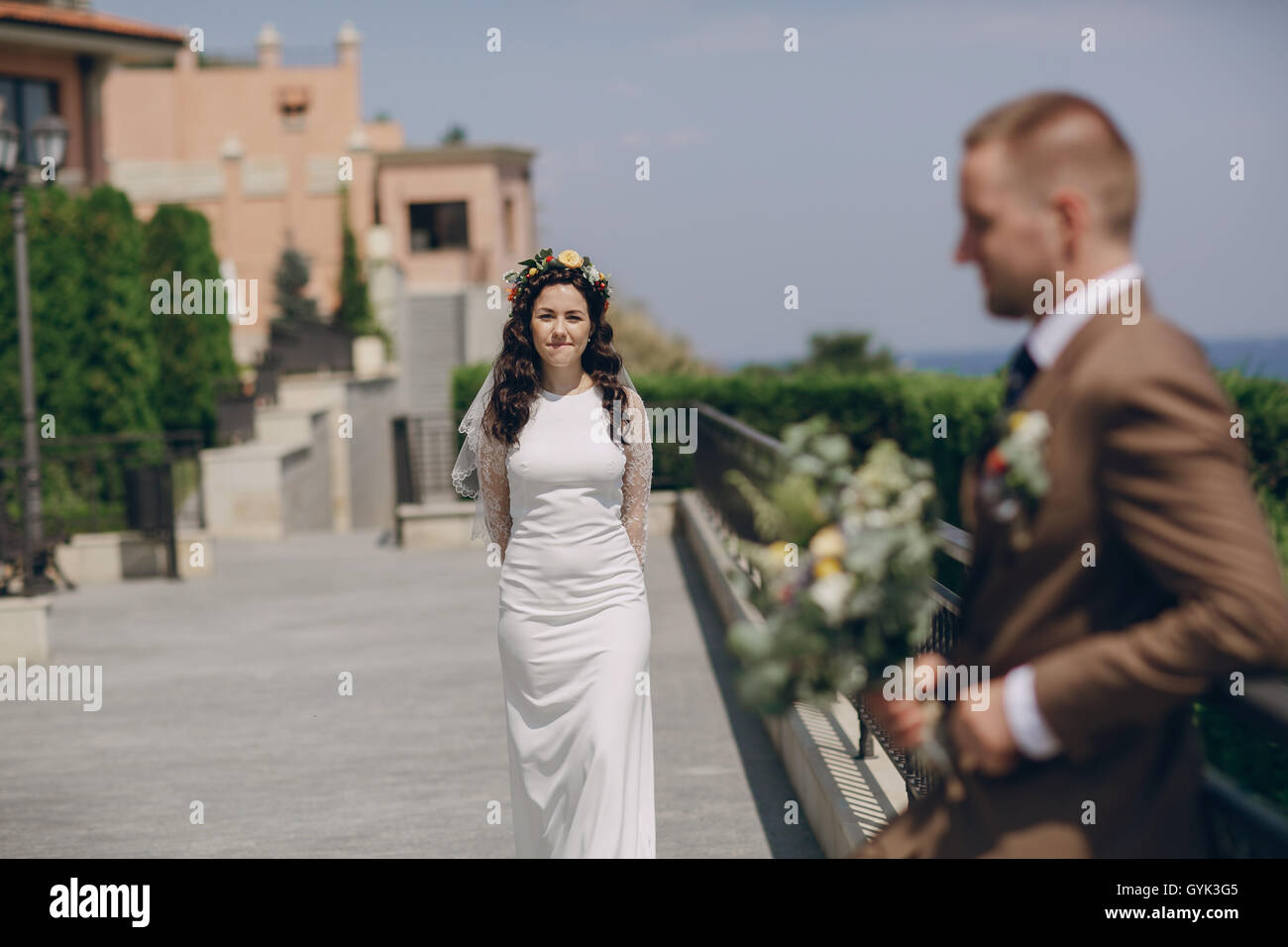 sunny wedding day Stock Photo - Alamy