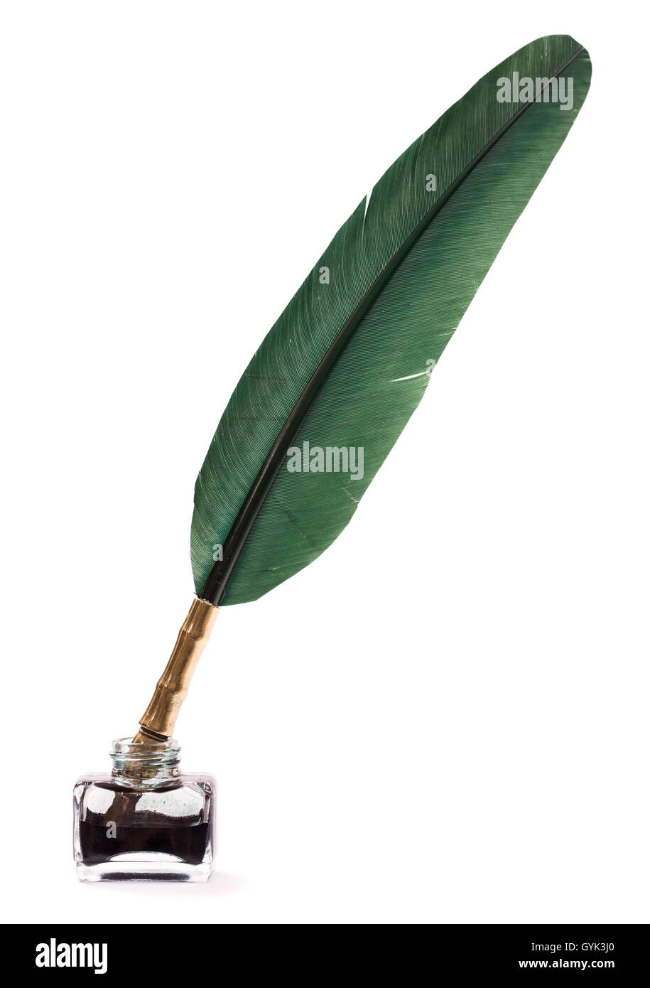 Quill pen bottle ink Cut Out Stock Images & Pictures - Alamy