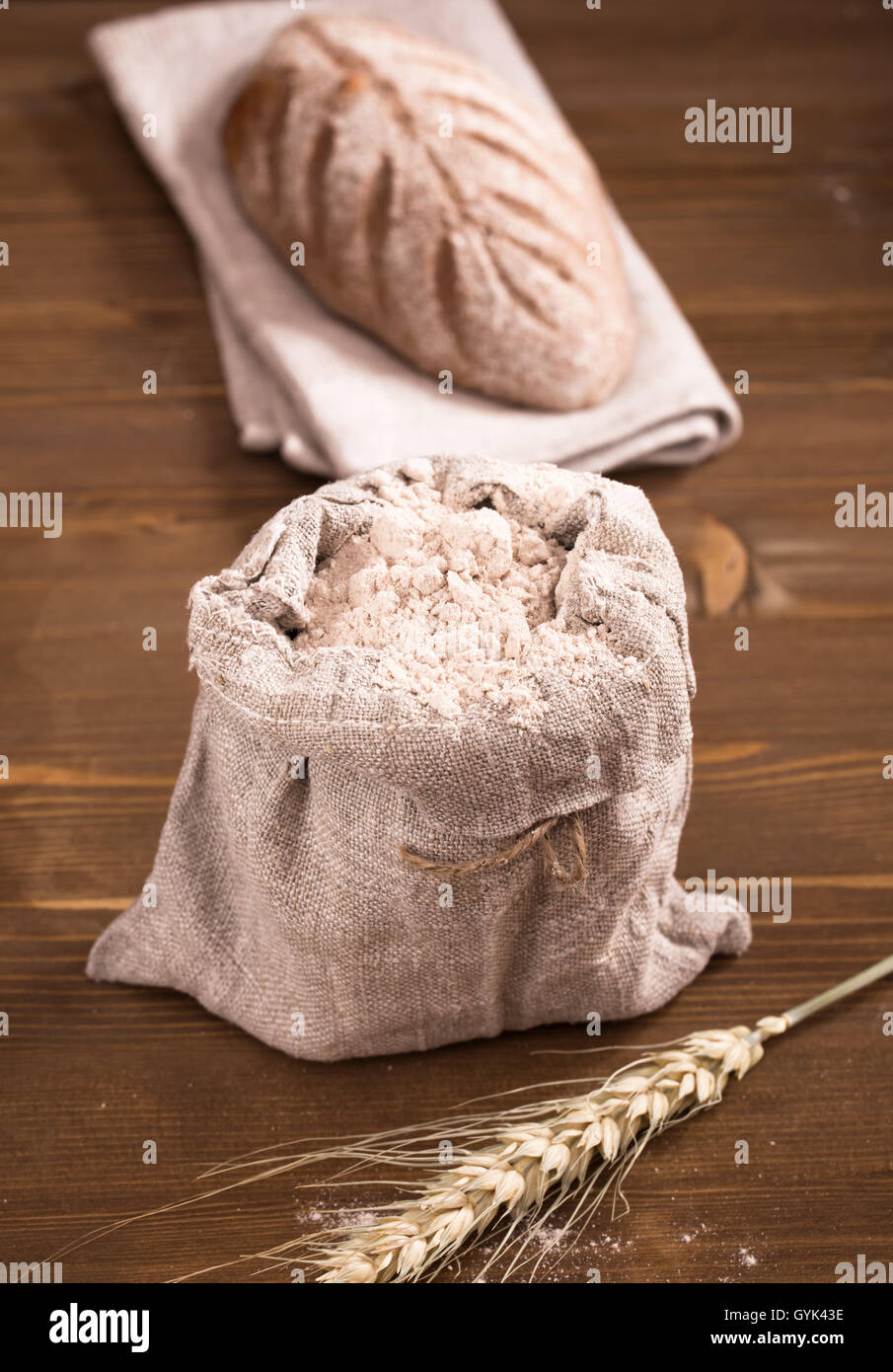 Small bag of flour Stock Photo - Alamy