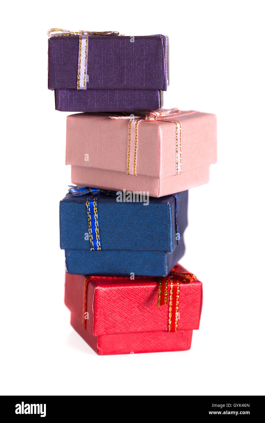 Stack of gift boxes Stock Photo - Alamy