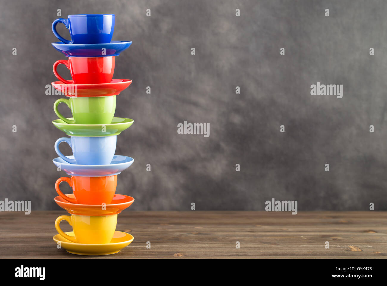 Multicolored coffee cup hi-res stock photography and images - Alamy