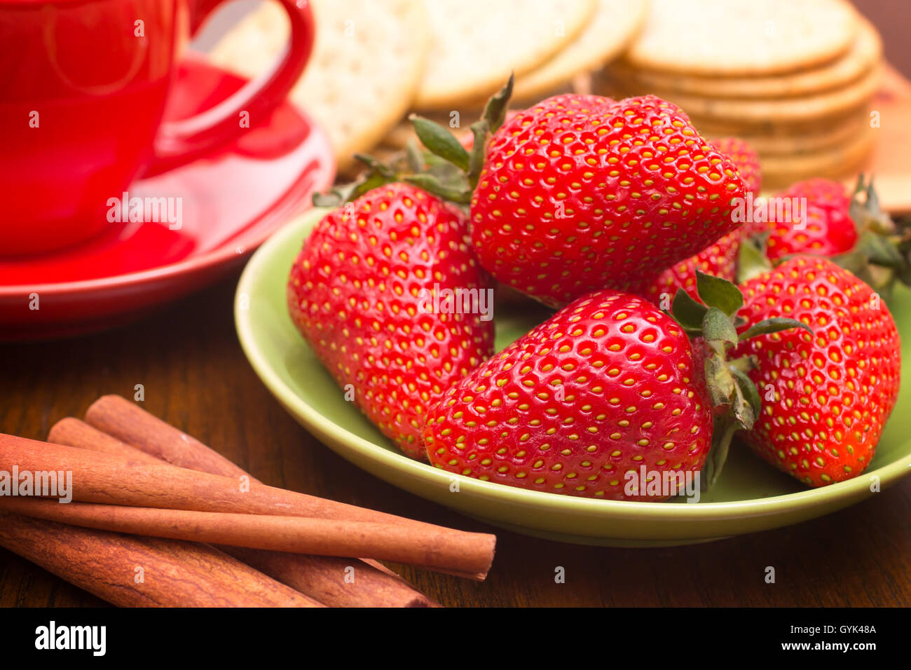 Strawberries for breakfast hi-res stock photography and images - Alamy