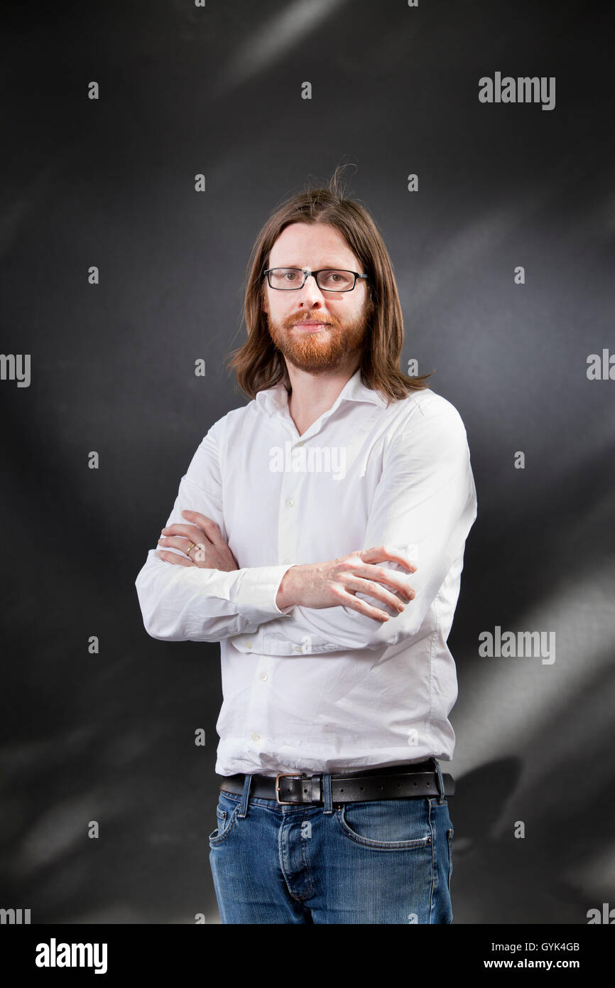 Tom Gauld, the Scottish cartoonist and illustrator, at the Edinburgh ...