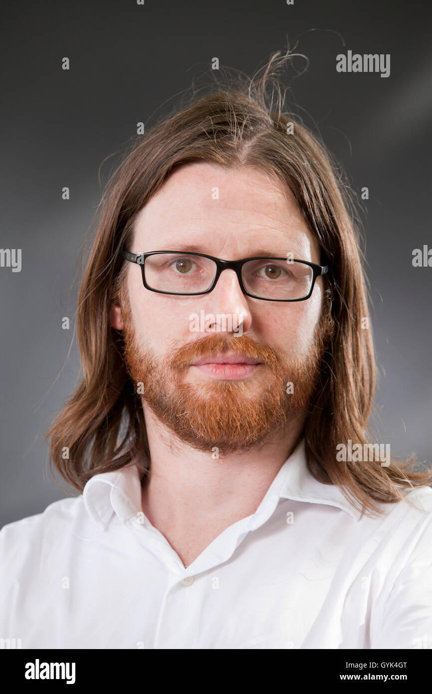 Tom Gauld, the Scottish cartoonist and illustrator, at the Edinburgh ...