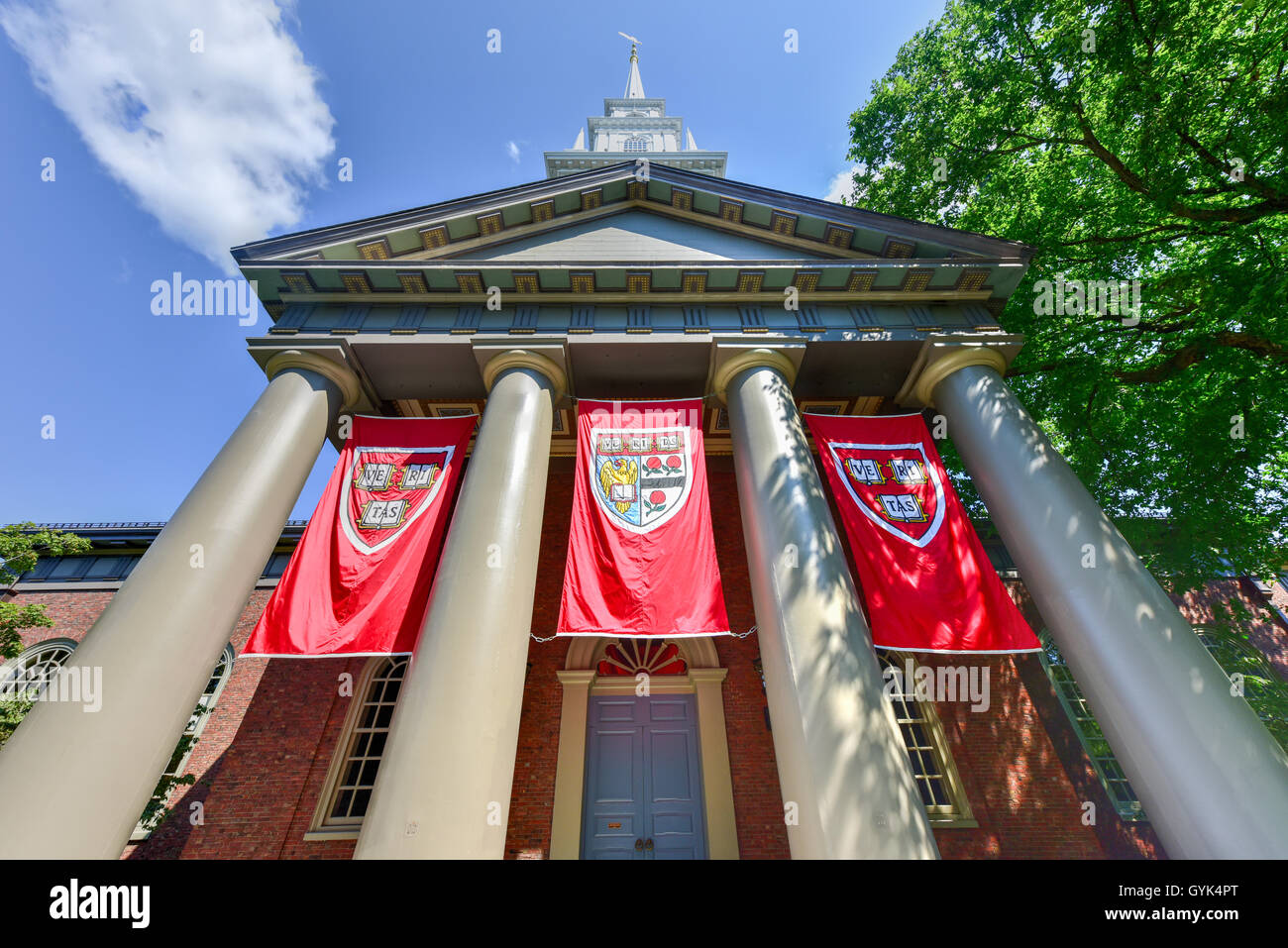 Memorial Church at Harvard University campus in Cambridge ...