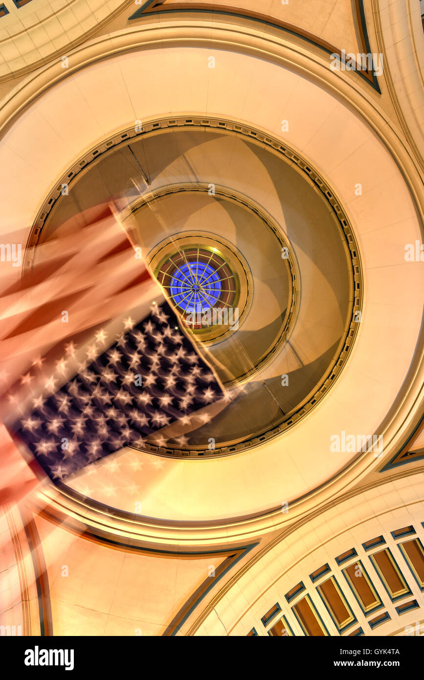 The arch at Rowes Wharf in Boston, Massachusetts Stock Photo - Alamy