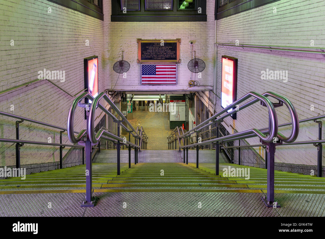 Park Street Station on the MBTA subway system, located at the ...