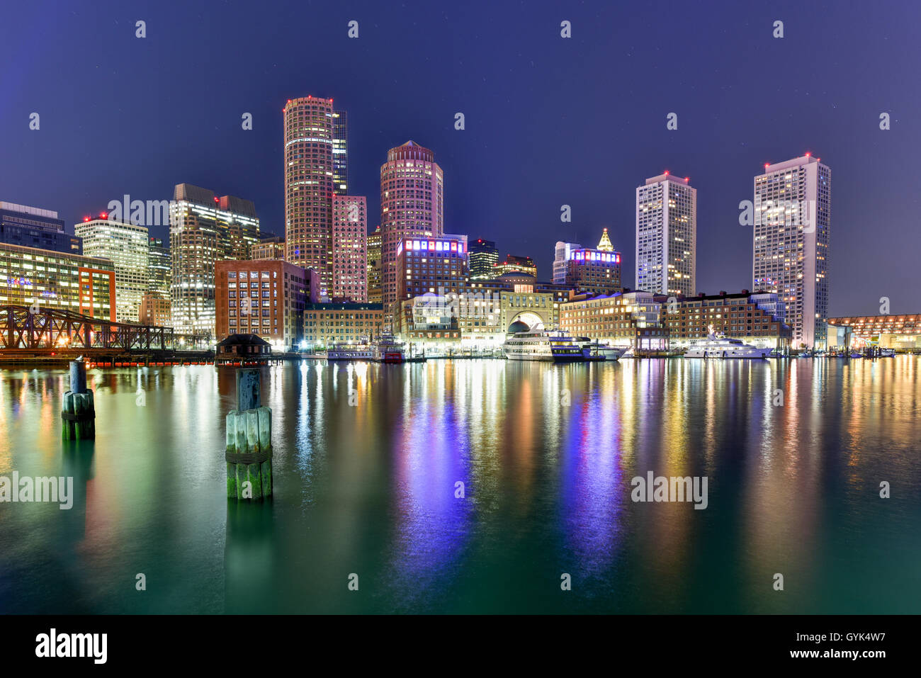 Panorama view boston skyline hi-res stock photography and images - Alamy