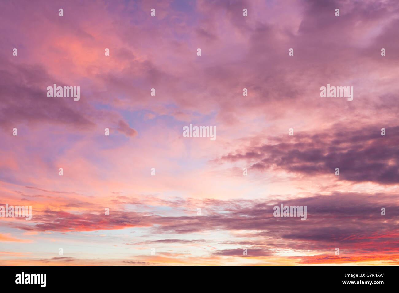 Beautiful colors sunset clouds Stock Photo - Alamy