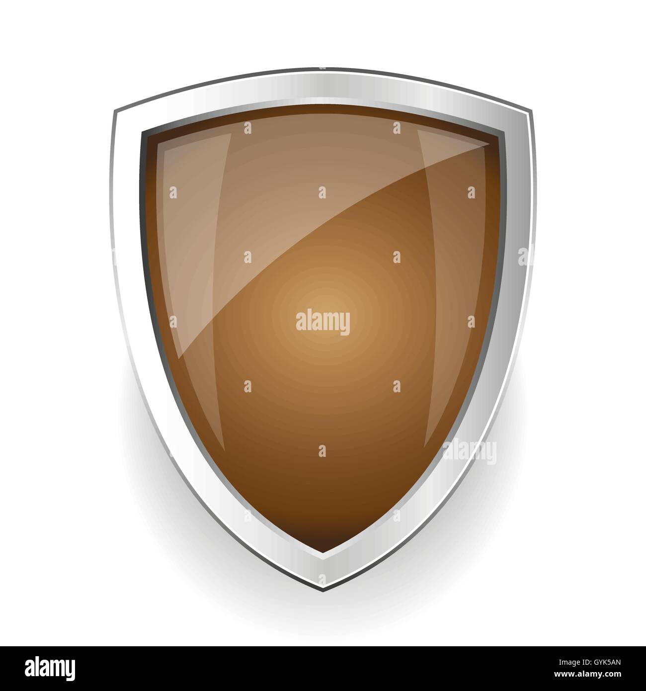 Empty Steel shield vector Stock Vector Image & Art - Alamy