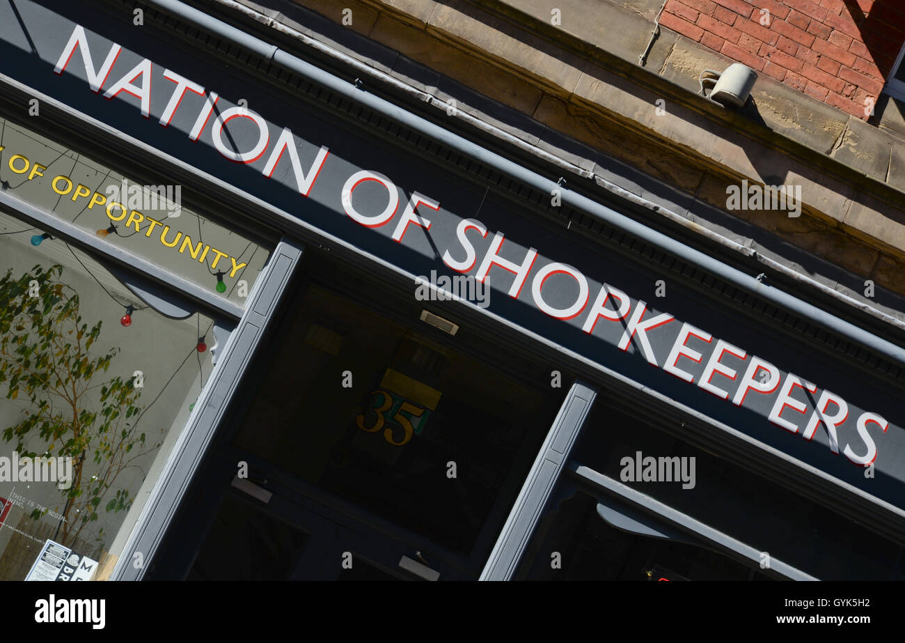 Nation of Shopkeepers Stock Photo - Alamy