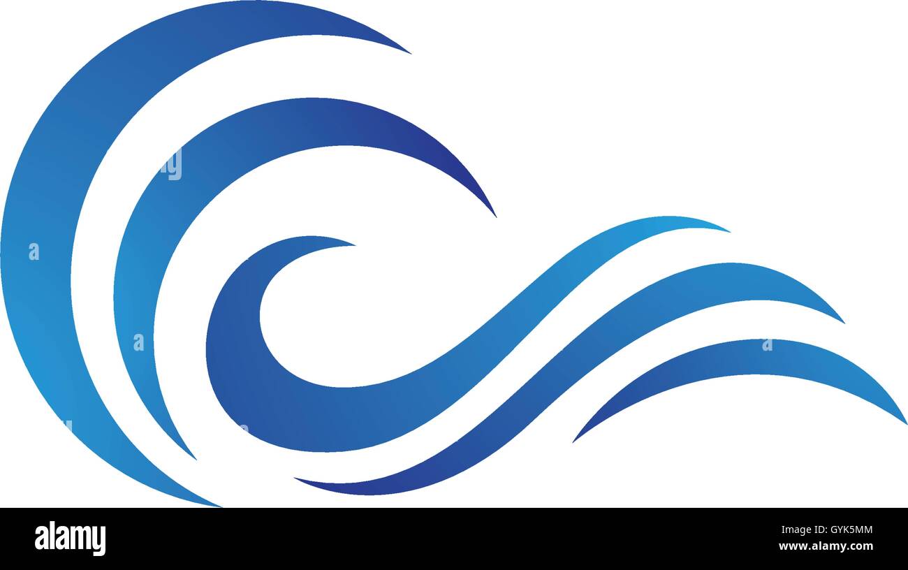 Water wave Logo Template Stock Vector Image & Art - Alamy