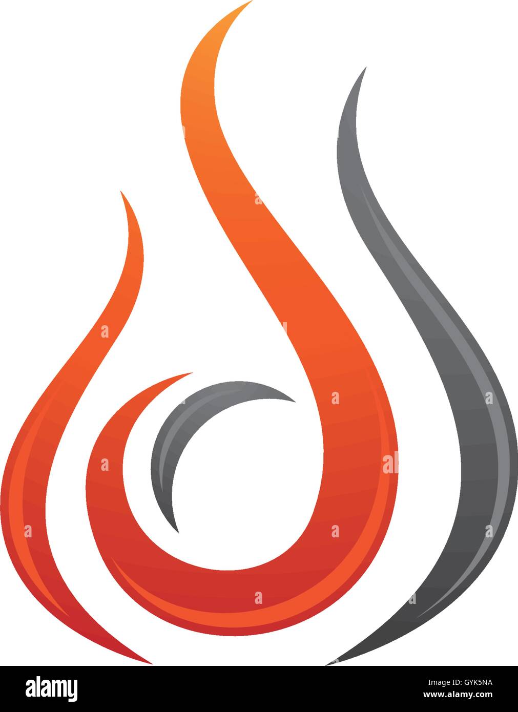 Fire flame Logo Template Stock Vector Image & Art - Alamy