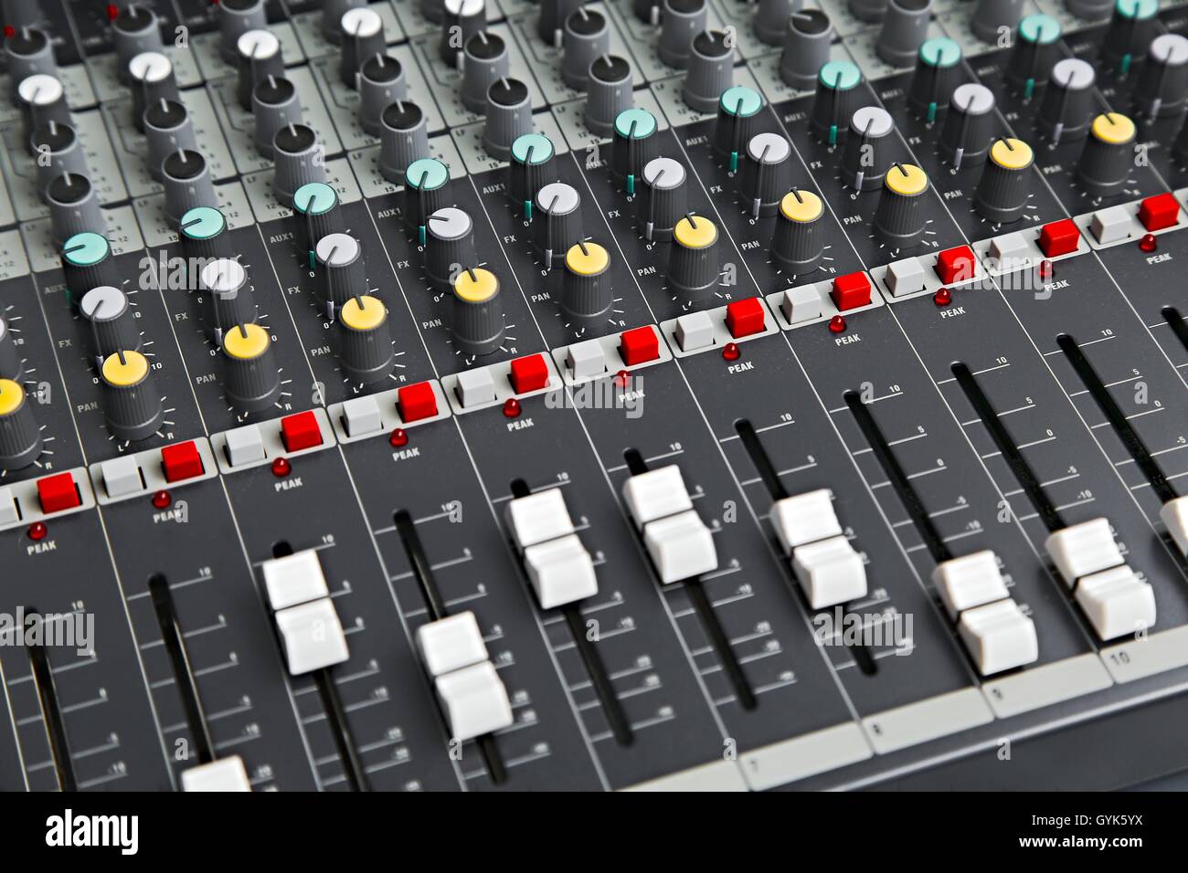 Audio Mixer Board Stock Photo - Alamy