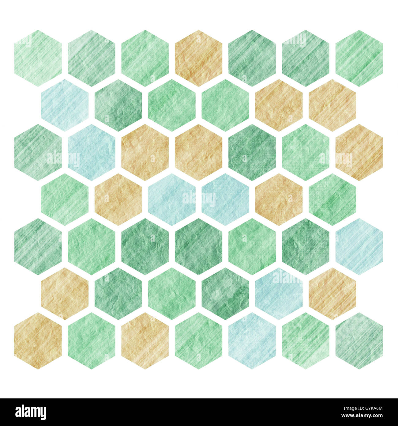 Grunge geometric hexagon pattern Stock Photo - Alamy