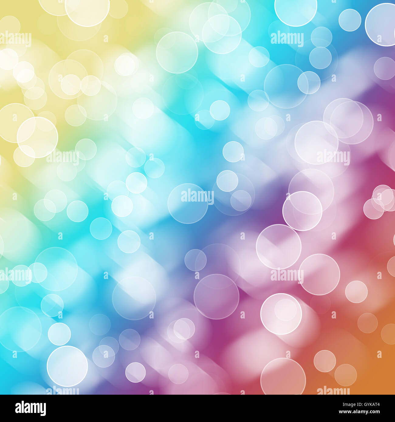 bright colorful circles with bokeh background Stock Photo - Alamy