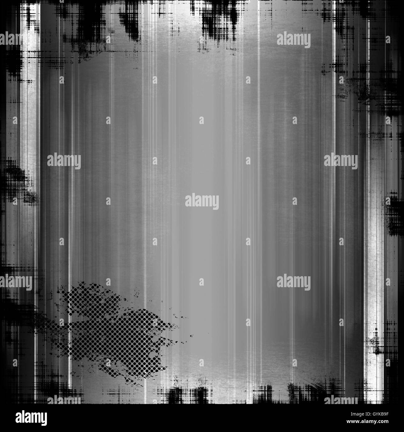 Abstract background neon lines waves Black and White Stock Photos ...