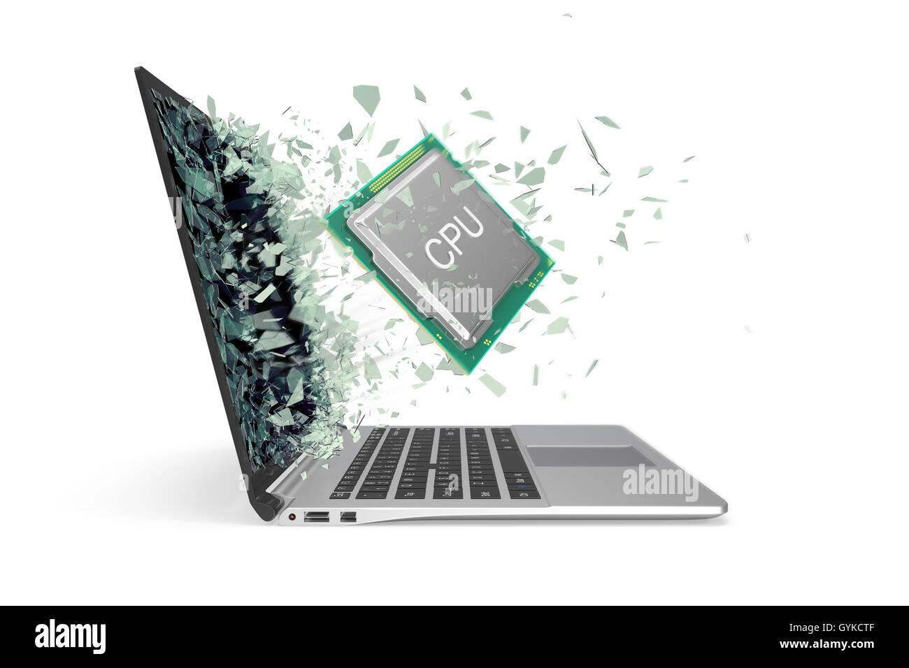 Broken microchip Cut Out Stock Images & Pictures - Alamy