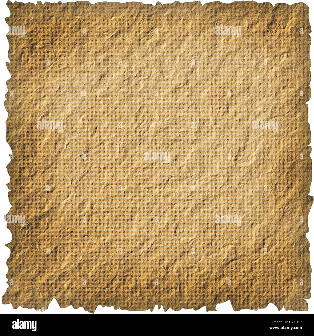 Blank vintage paper isolated on white background Stock Photo - Alamy