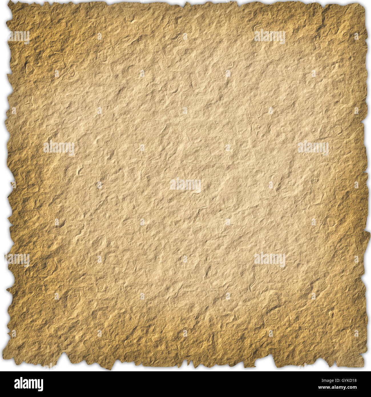 Blank vintage paper isolated on white background Stock Photo - Alamy