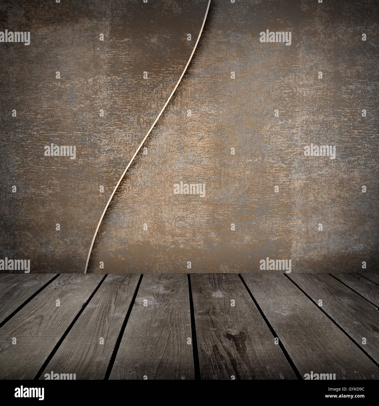 old room with wooden floor Stock Photo - Alamy