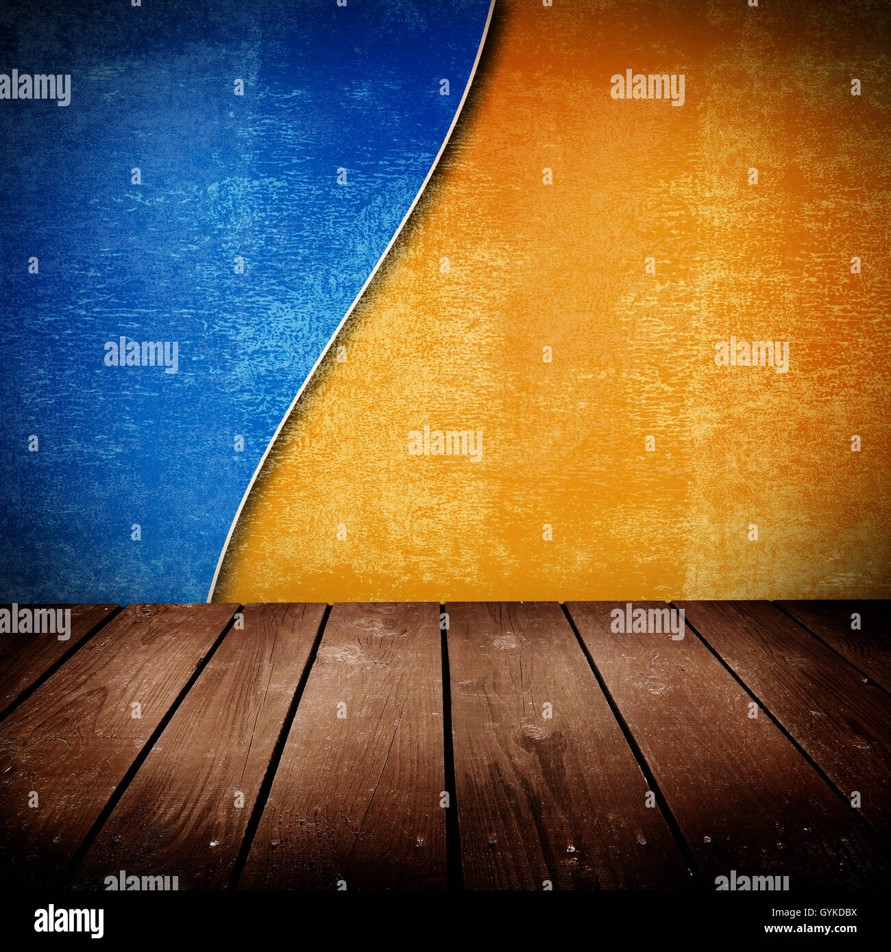 old room with wooden floor Stock Photo - Alamy