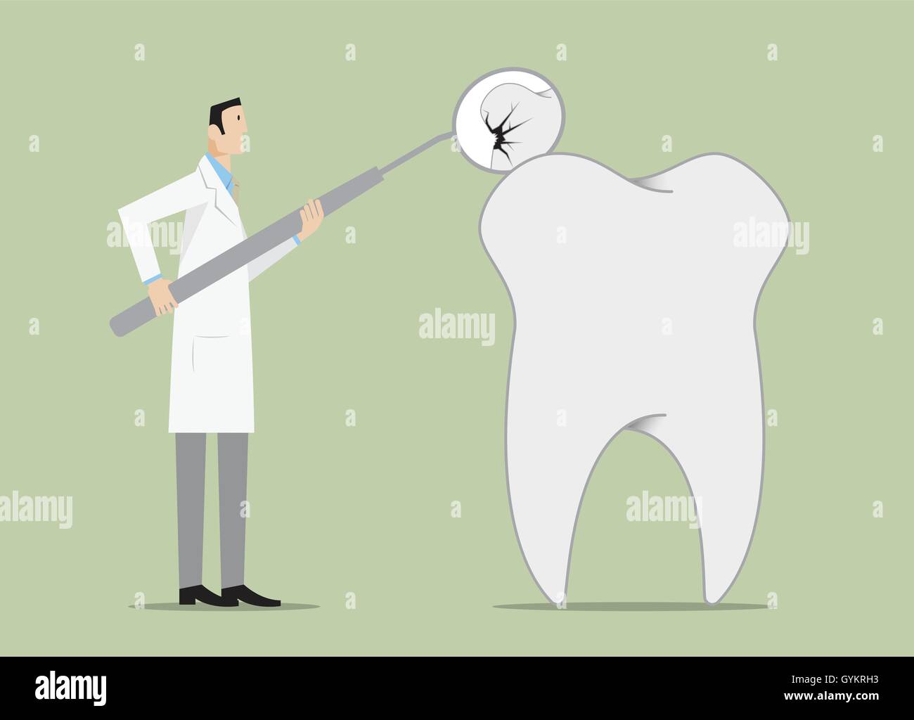 Oral care inspection Stock Vector Images - Alamy