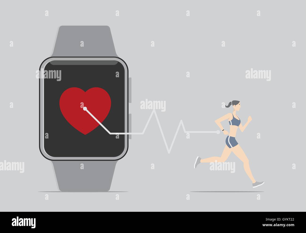 Cartoon smart watch wearable technology hi-res stock photography and ...