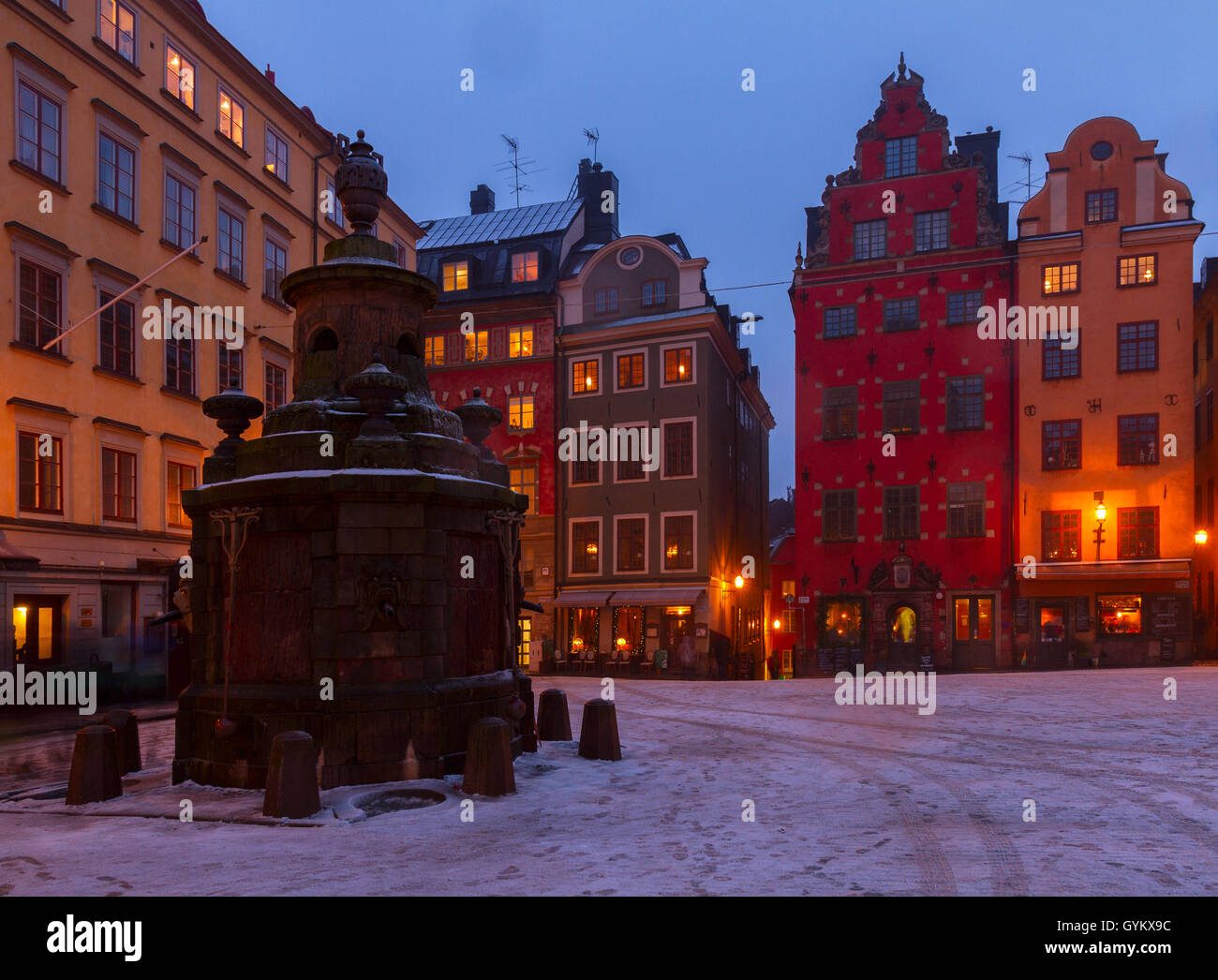 Gamla Stan at night, Stockholm Stock Photo - Alamy