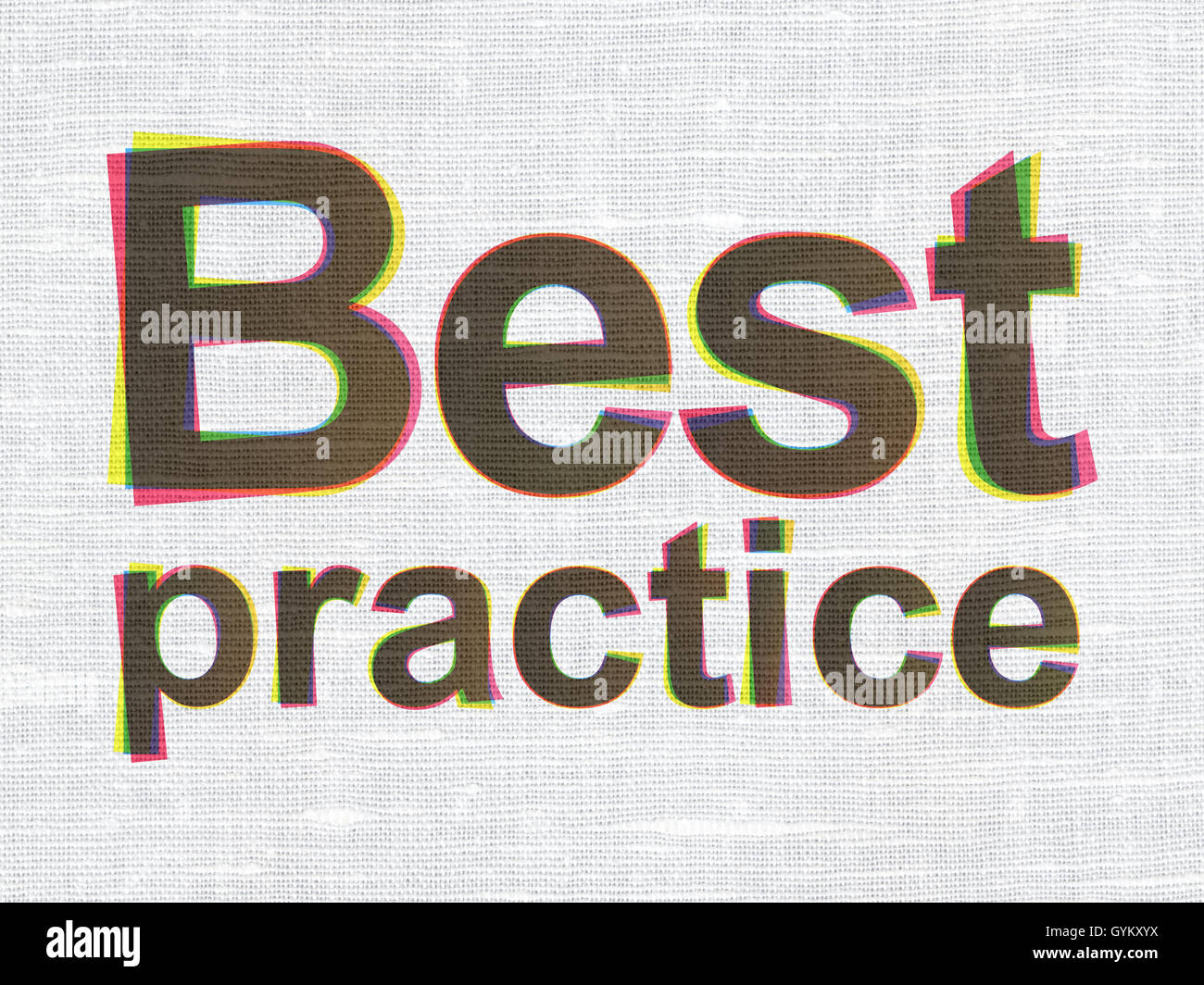Education concept: Best Practice on fabric texture background Stock ...
