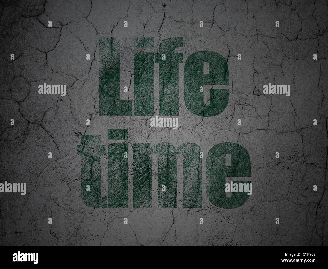 Timeline concept: Life Time on grunge wall background Stock Photo - Alamy