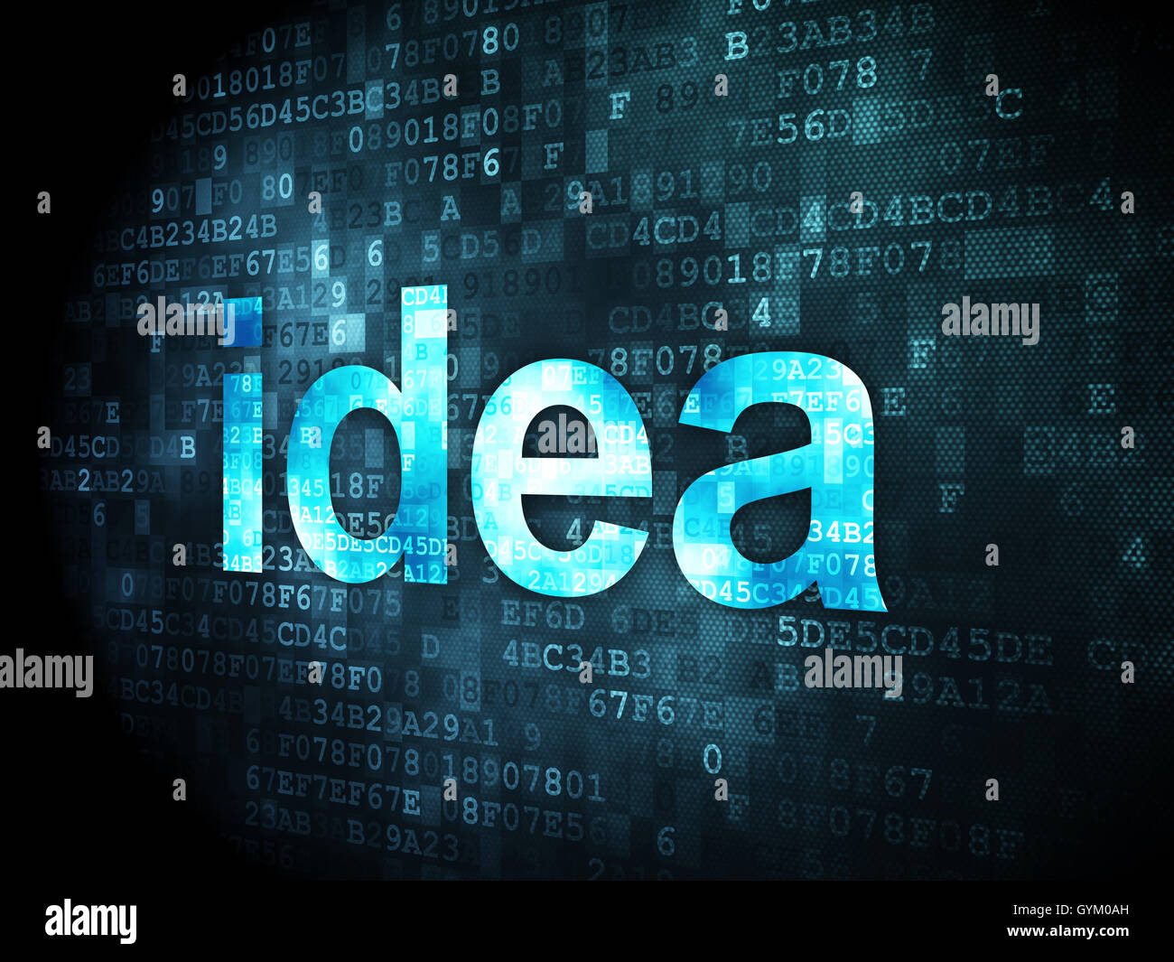 Marketing concept: Idea on digital background Stock Photo - Alamy
