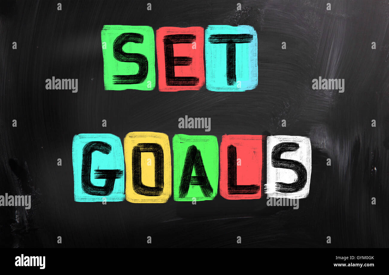 Set Goals Concept Stock Photo - Alamy