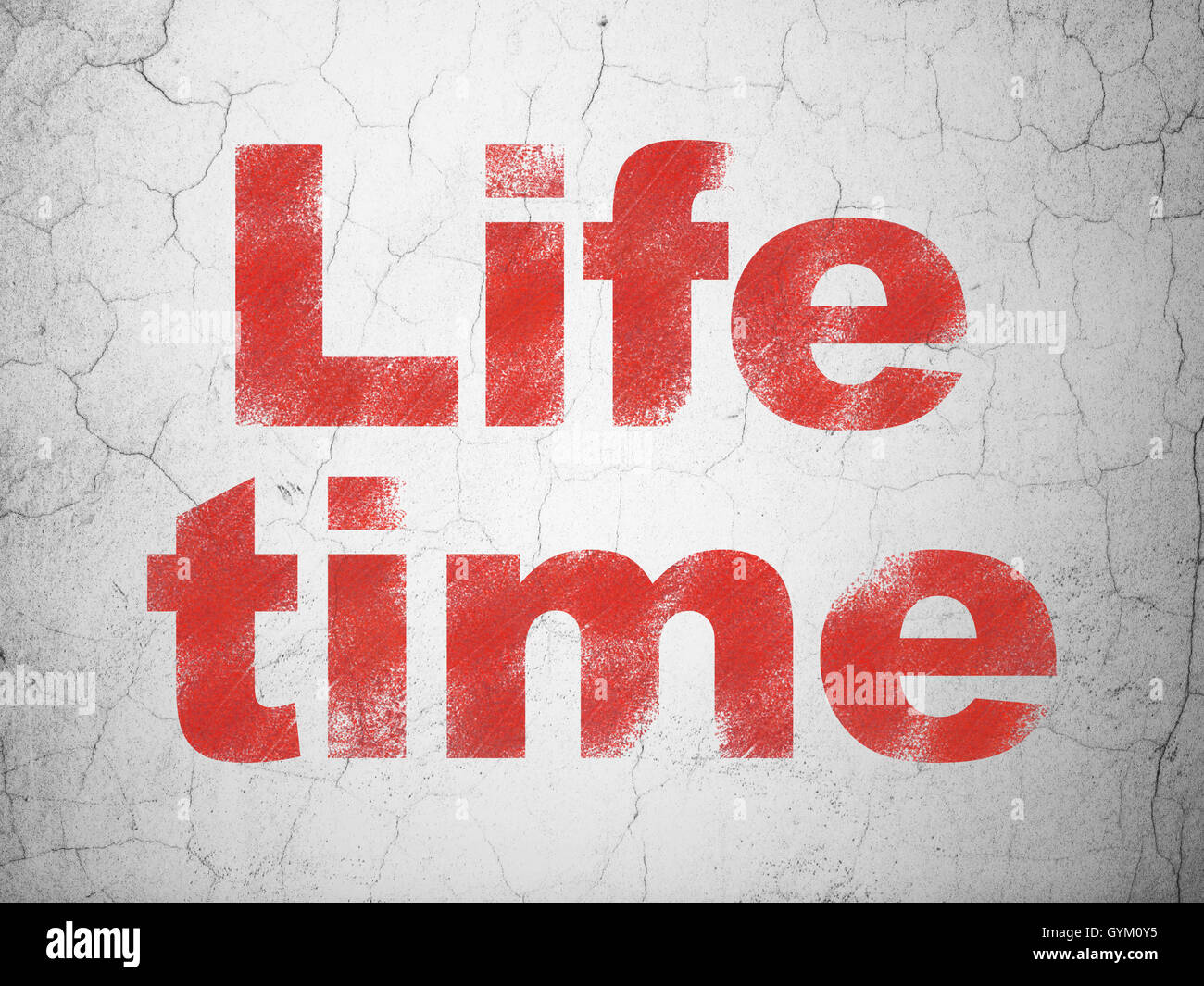 Time concept: Life Time on wall background Stock Photo - Alamy