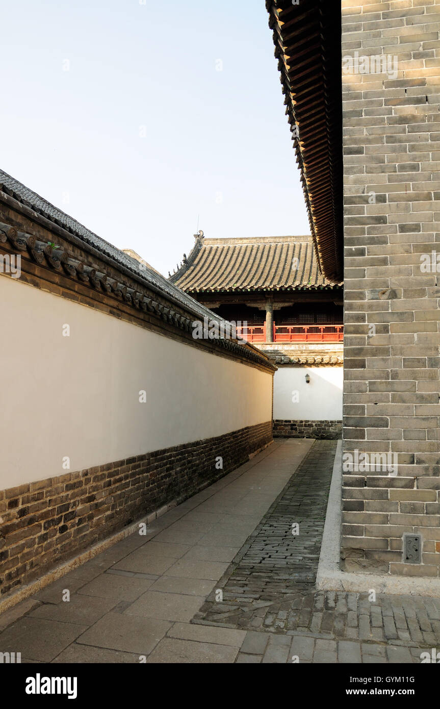 Traditional chinese buildings on the Kong Family mansion property in ...