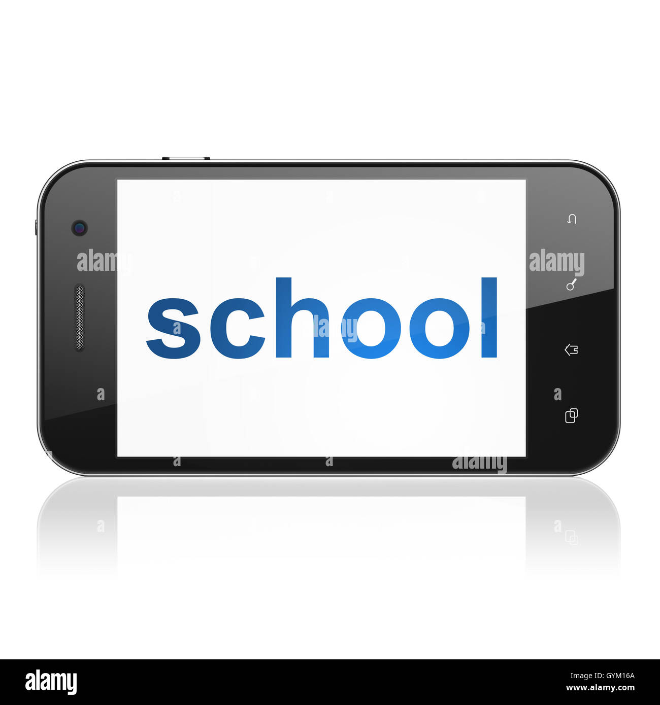 Education concept: School on smartphone Stock Photo - Alamy