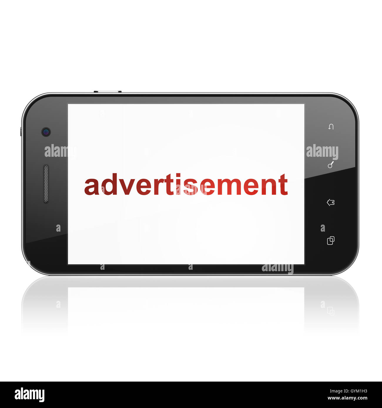 Marketing concept: Advertisement on smartphone Stock Photo - Alamy